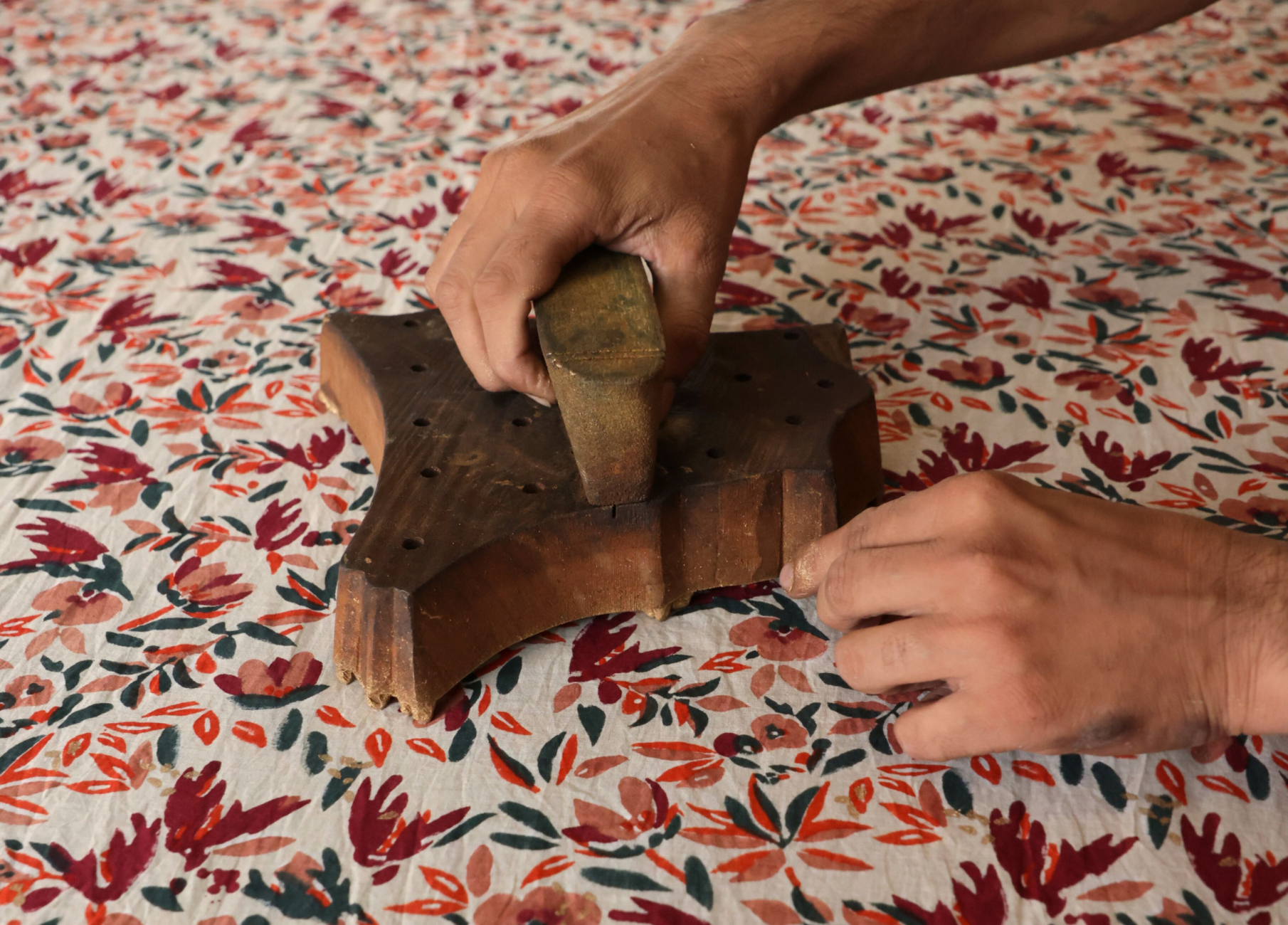 Sac vanity imprimé au Blockprint - Aarti Azul - Bindi Atelier - Bindi ...