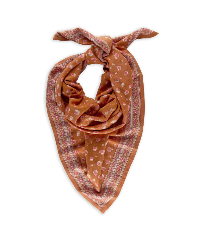 Petit foulard - Bengal Praline - Bindi Atelier - Bindi Atelier