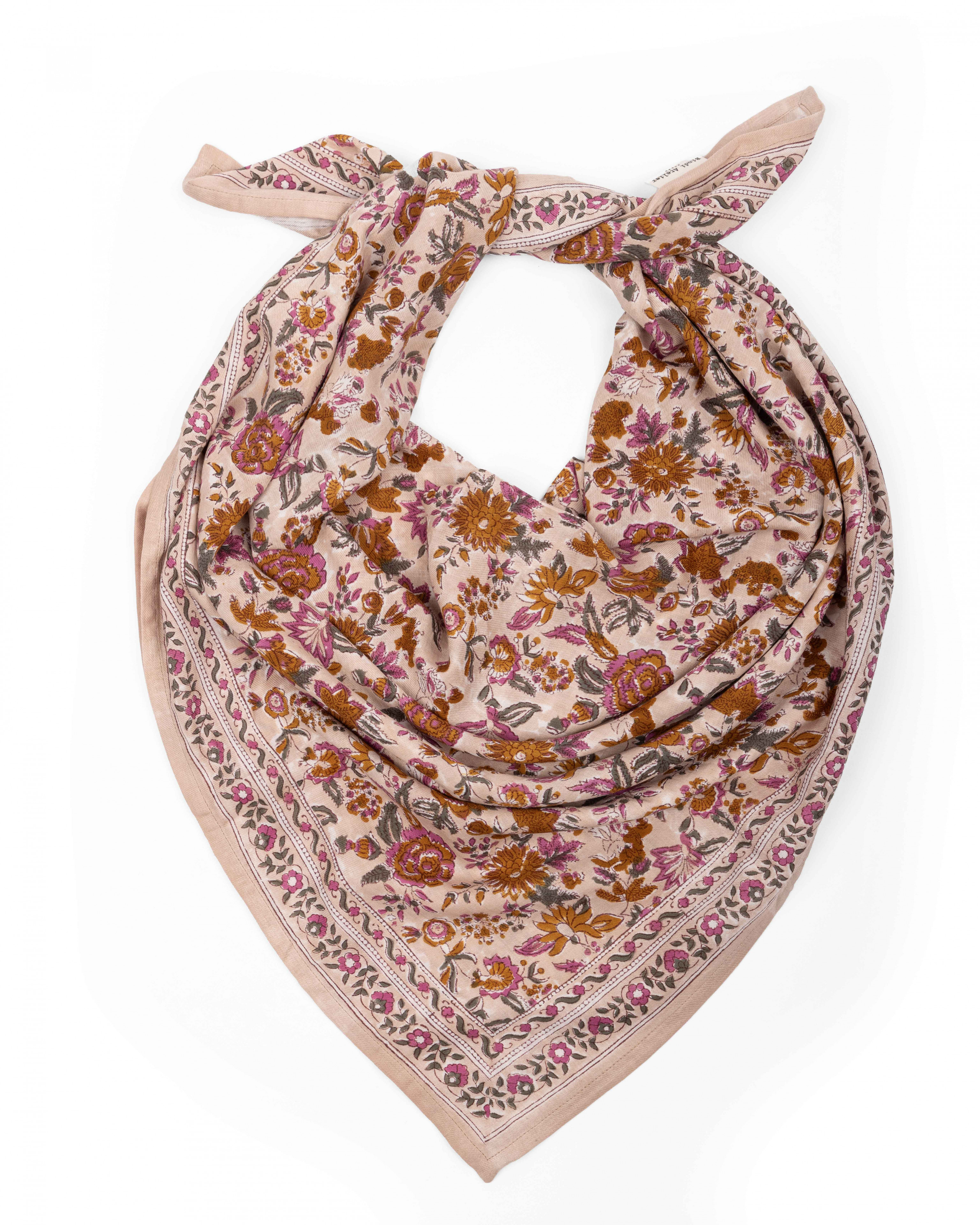 Foulards femme en coton, laine et soie - Bindi Atelier